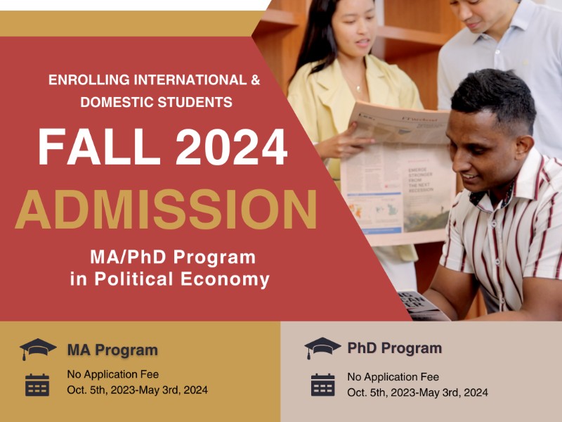 2024 MA and PhD Fall Admission | Taipei School of Economics and Political Science (TSE)